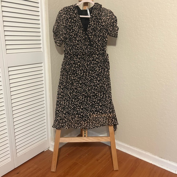 NY Collection | Dresses | Ny Collection Animal Print Midi Dress | Poshmark